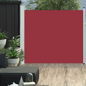 vidaXL Zatahovací boční markýza/zástěna na terasu 170 x 300 cm [48368] Barva: Červená