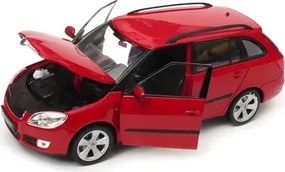 WELLY Auto Škoda Fabia Combi II (2009) červená / Model auta / 1:24 / o