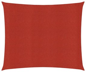 vidaXL Stínící plachta 160 g/m² červená 2,5 x 3 m HDPE