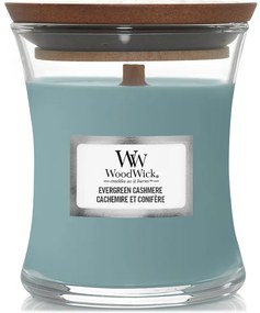 WoodWick – svíčka Evergreen Cashmere (Jehličí a kašmír) Velikost: malá 85 g