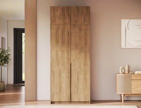 ADRK Furniture Bregma II s nástavcem Skříň s otočnými dveřmi ADRK-W-BREG-100-AG