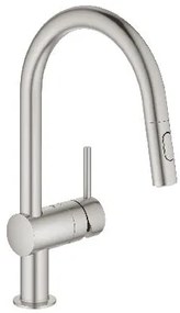 Grohe Minta - Dřezová baterie s výsuvnou sprškou, supersteel 32321DC2