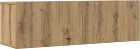Sada 5 kusů nástěnné TV skříňka dub artisan kompozitní dřevo 3329202