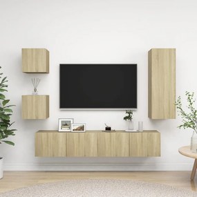 5dílný set TV skříněk dub sonoma kompozitní dřevo 3079011