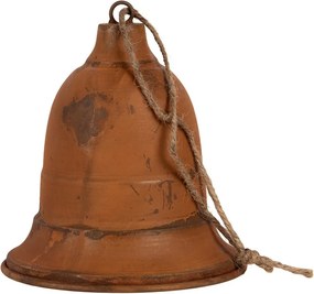 Rustikální rezavý závěsný zvonek Bell Rust L - Ø 25*28 cm