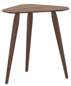 Odkládací stolek Play Organic z dubového masivu- Ø45 Rozměry:: 45x32cm, typ dřeva:: přírodní ořech