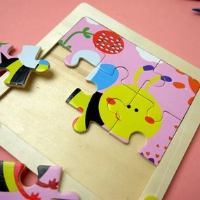 Alegría en Casa Dřevěné puzzle pro děti - včelka