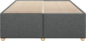 Rám postele bez matrace tmavě šedý 160 x 200 cm textil 3284744