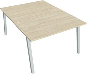 Kancelářský pracovní stůl Hobis USDA 1200, bílá RAL 9016, deskaakát