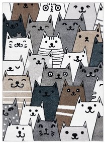 Hans Home | Dětský kusový koberec Fun Gatti Cats multi - 160x220