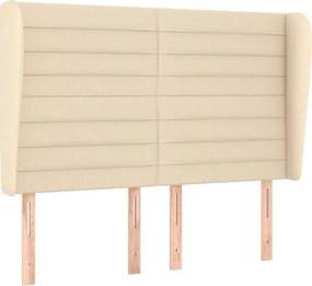 Box spring postel s matrací krémová 140x200 cm textil 3128050