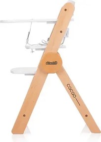 CHIPOLINO Dřevěná jídelní židlička Cacao 2v1 Graphite Wood