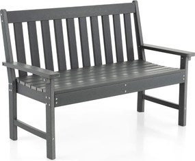 Costway 132 cm Dlouhá lavička do každého počasí Vyrobená z HDPE pro 2-3 osoby