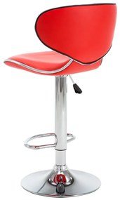 vidaXL 323645 Marketos Bar Stools 2 pcs Red Faux Leather