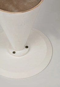 Odkládací stolek Florence 40 cm z masivu bílý