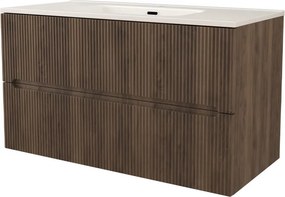 XXXLutz SPODNÍ UMYVADLOVÁ SKŘÍŇKA, barvy vlašských ořechů, barvy vlašských ořechů, 100/55/45,6 cm Welnova - Koupelnové série - 000970004001