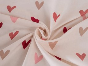 Prostěradlo z mikrovlákna SOFHEARTS krémové 180x200 cm