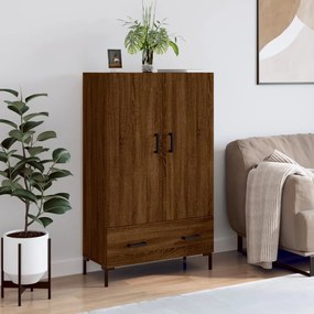 Skříň highboard hnědý dub 69,5 x 31 x 115 cm kompozitní dřevo