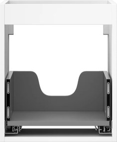 Mexen Box-A, závěsná skříňka 40 cm, 1 zásuvka, bílá matná, 91AX0-0400-470-1-01
