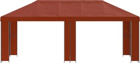 Zahradní altán 6 x 3 m Cihlová Polyester a ocel 190 gsm 3376010