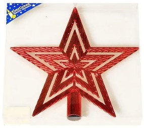 Vánoční Špička na stromek - hvězda lesk, v. 20 cm
