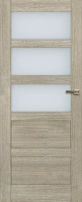 Interiérové dveře vasco doors BRAGA model 4 Průchozí rozměr: 70 x 197 cm, Orientace dveří: Levé dveře, Dekor: Dub stříbrný