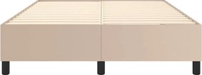 Rám postele s boxspringem cappuccino 140x200 cm umělá kůže 3121052