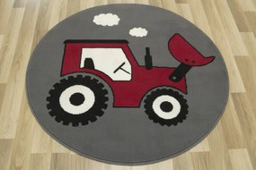 Dětský koberec Luna Kids 534457/51915 Traktor, krémový