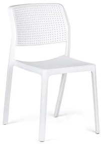 Plastová jídelní židle židle NELA, bílá