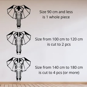Geometrický slon ze dřeva – nástěnná dekorace na zeď I SENTOP PR0237