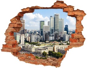 Wallmuralia Fototapeta díra na zeď 3D Varšava Polsko 90x70 cm