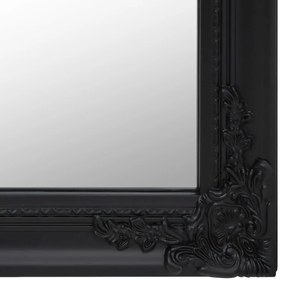 Volně stojící zrcadlo černé 45 x 180 cm - Default Title
