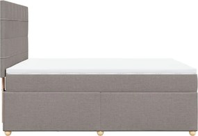 Box spring postel s matrací taupe 140x200 cm textil 3293607
