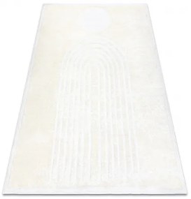 Moderní koberec MODE 8597 geometrická krémová velikost 160x220 cm | krásné koberce cz