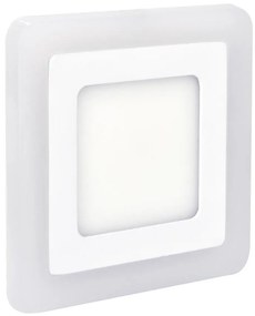 LED vestavné svítidlo DUO hranaté 12W+4W 900 lm