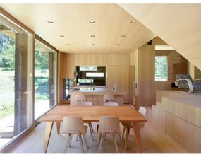 APLED - LED Podhledové SQUARE WOODLINE LED/3W/230V 4000K 9x9 cm dub masiv