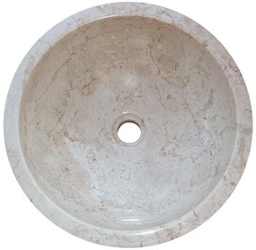 Indera Gemma 501 Ø45 cm Cream Kamenné umyvadlo leštěný mramor