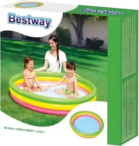 BESTWAY Nafukovací bazén kruhový / 152 x 30 cm / 211 l / od 2 let
