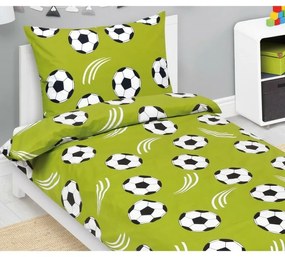 Bellatex Bavlněné povlečení Junior Fotbal, 140 x 200 cm, 70 x 90 cm
