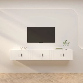 Nástěnné TV skříňky 3 ks bílé 80 x 34,5 x 40 cm 3188358