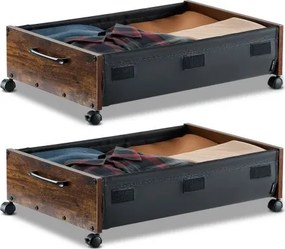 Úložný prostor pod postel s kolečky, 650 × 460 × 180 mm VEVOR