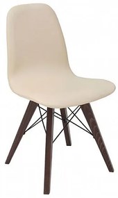 Jídelní židle, Ultra TX1088, béžová/dub wenge