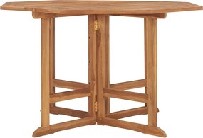 Skládací zahradní jídelní stůl 110 x 110 x 75 cm masivní teak 318480