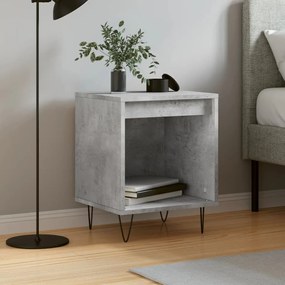 Noční stolek betonově šedý 40 x 35 x 50 cm kompozitní dřevo