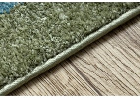 Dětský kusový koberec Cesta z města zelený 140x190cm