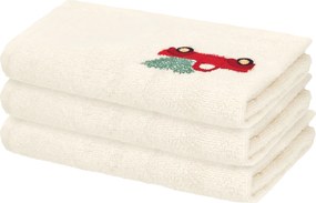 Livarno® Froté ručník, 50 x 100 cm / Froté ručník pro hosty, 30 x 50, 450 g/m², 3 kusy (3x, bílá)