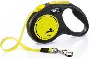 Flexi Neon S pásek 5m černo-žluté / Vodítko