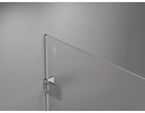 Mexen Lunar-F L skládací sprchový kout pravý 100 x 80 cm, 8mm čiré sklo, chromový profil, 836L-100-080-01-00-P