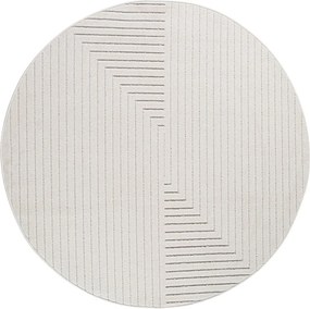 Krémový kulatý vnitřní a venkovní koberec ø 160 cm Nova 1202 – Ayyildiz Carpets
