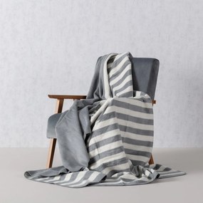 Deka Cotton Cloud 150x200cm Gray Stripes